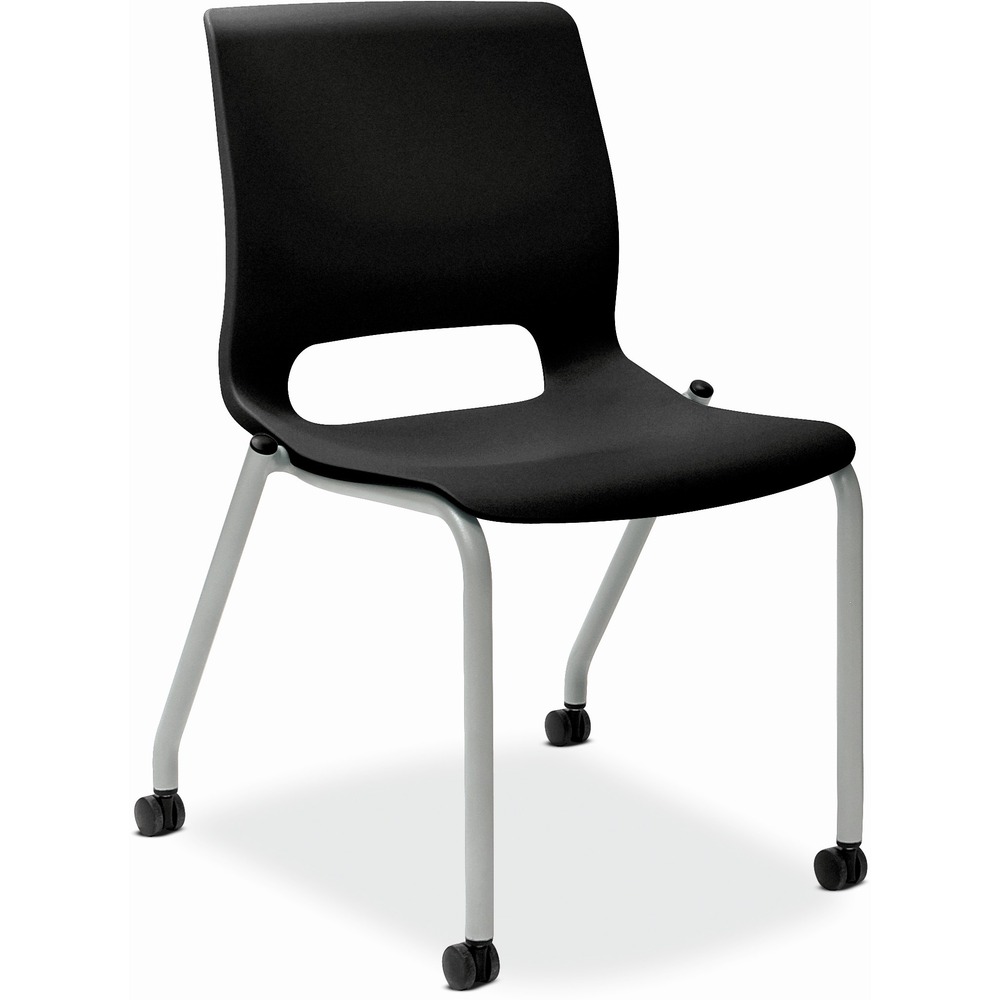 HON Motivate Chair - Plastic Seat Material - Black Back Color - Plastic ...