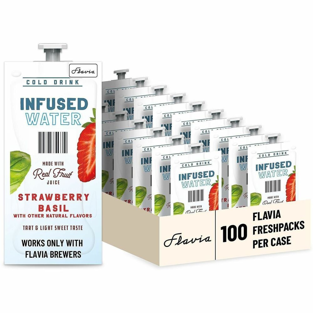 Flavia Strawberry Basil Infused Water Freshpack - Strawberry Basil ...