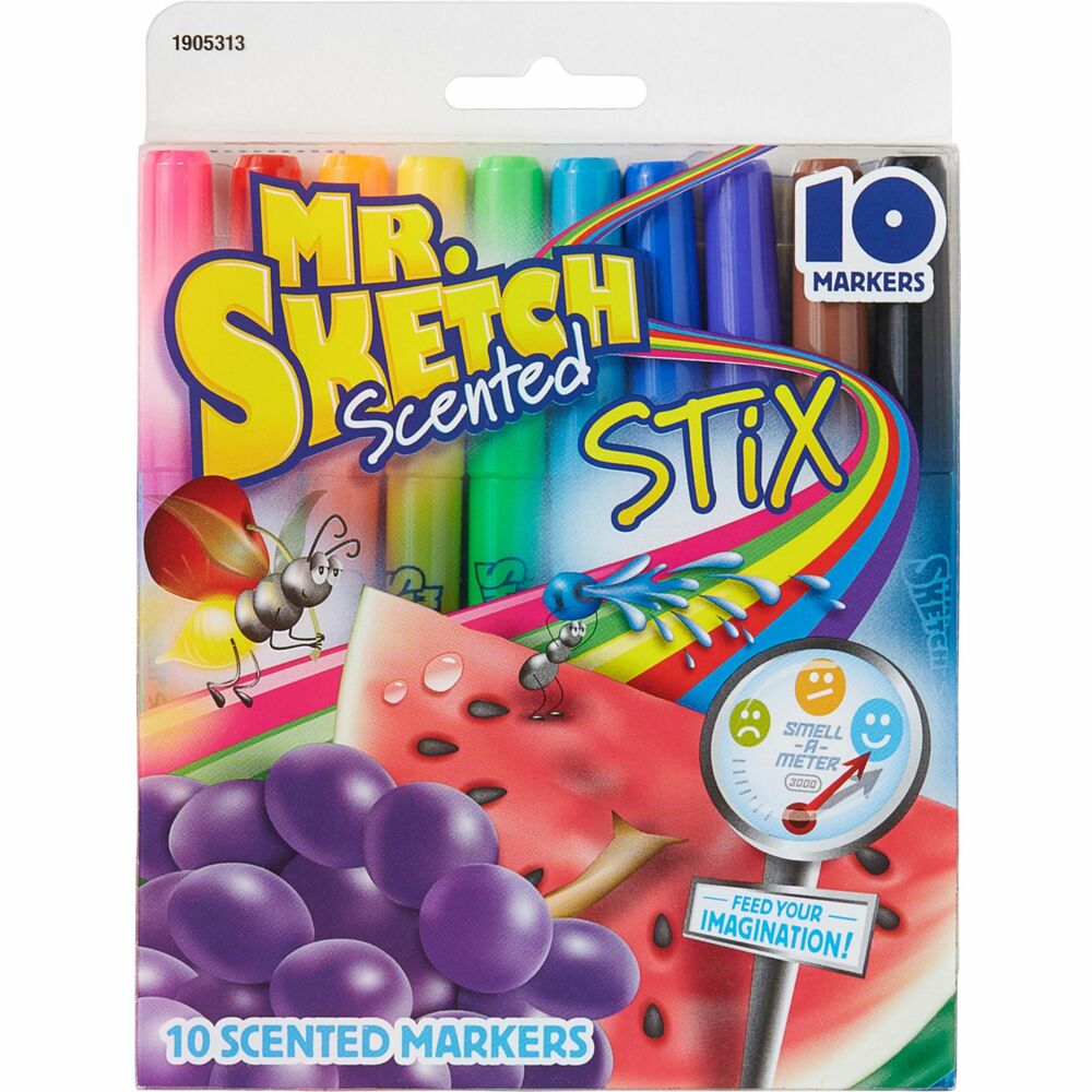 Mr. Sketch Scented Stix Markers - Fine Bullet Marker Point - Multi Ink ...
