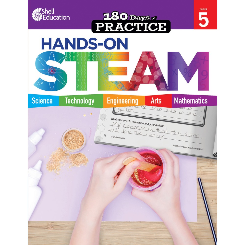 Shell Education 180 Days: Hands-On STEAM: Grade 5 Printed Book - Book ...