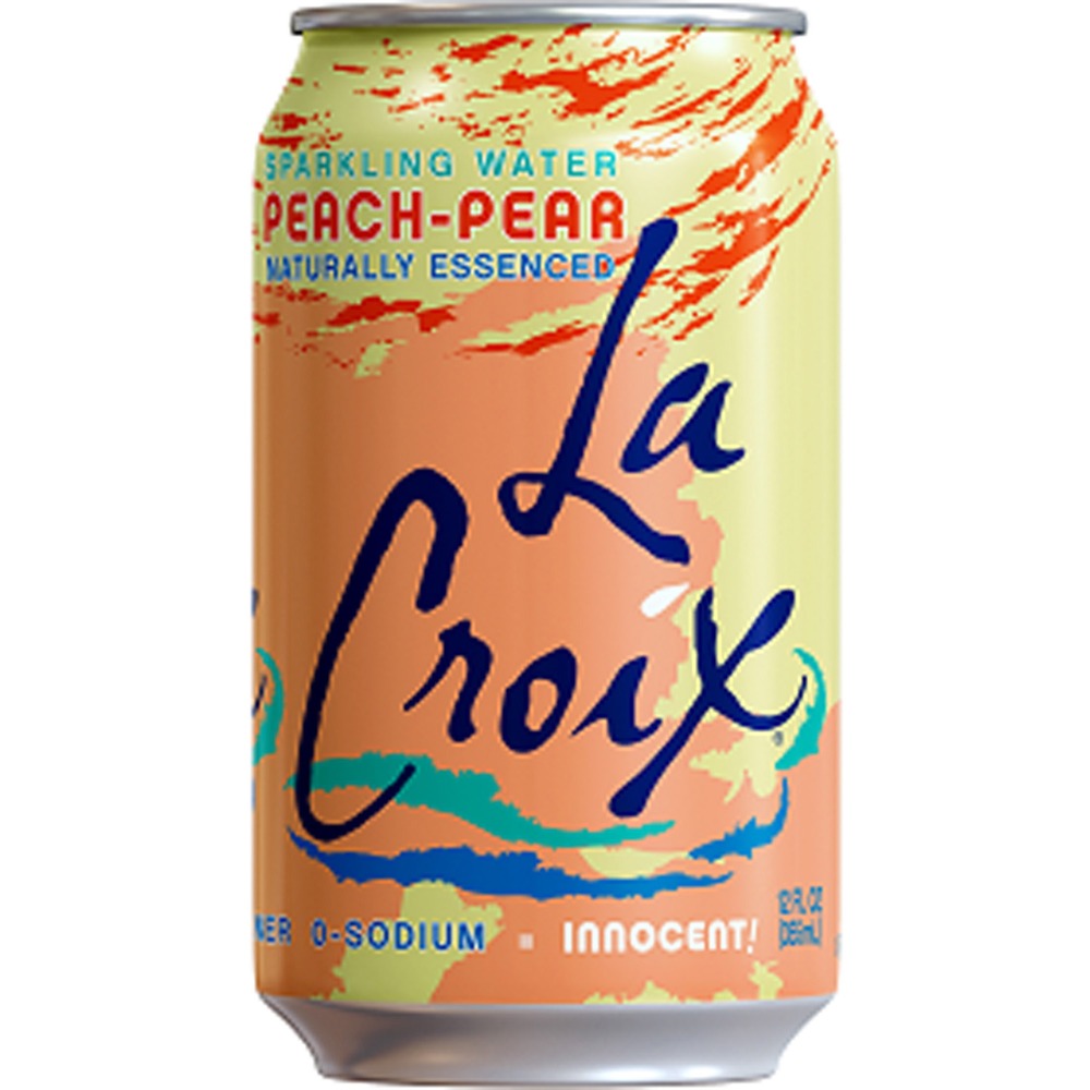 LaCroix Peach-Pear Flavored Sparkling Water - Ready-to-Drink - 12 fl oz (355 mL) - Peach Pear ...