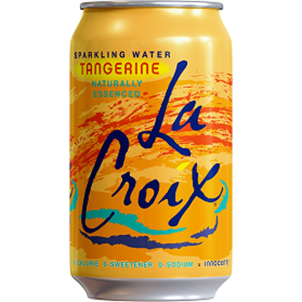 LaCroix Tangerine Flavored Sparkling Water - Ready-to-Drink - 12 fl oz (355 mL) - Tangerine - 12 ...