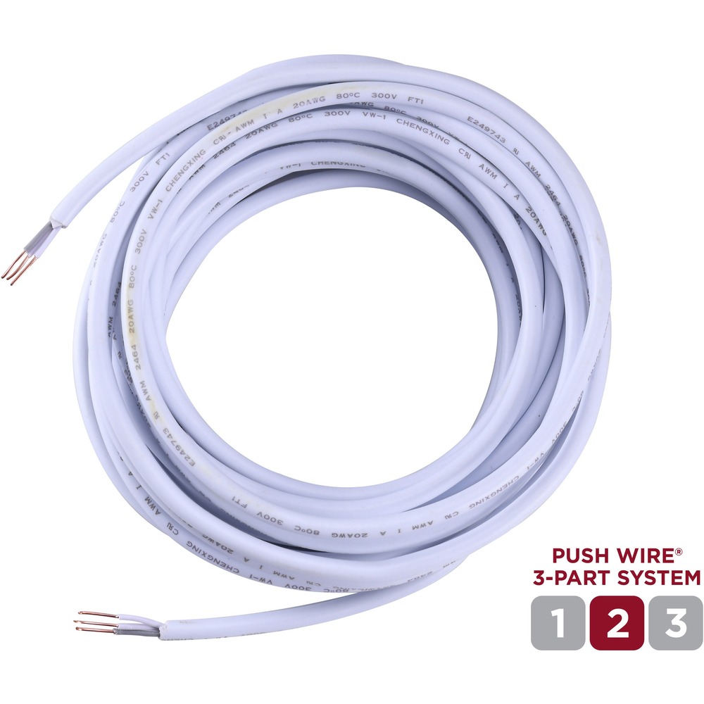 Bostitch Under Cabinet Lighting Jumper Wire Spool - White - Office Pro