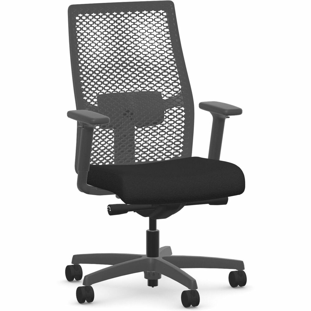 HON Ignition ReActiv Back Mid-back Task Chair - Black Frame Color - Mid ...