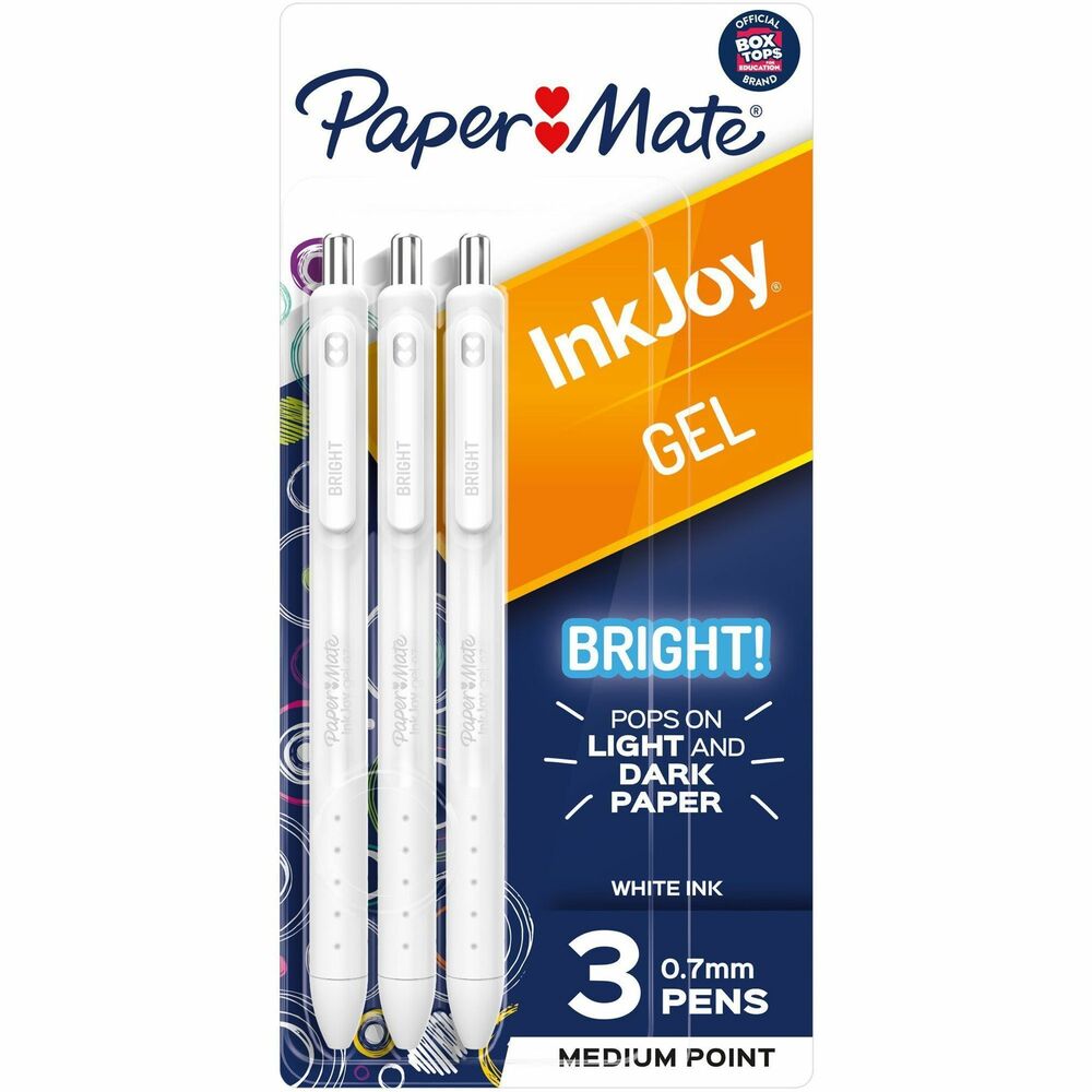 Paper Mate Inkjoy Gel Bright! Pens, Medium Point (0.7mm) - 0.7 mm ...