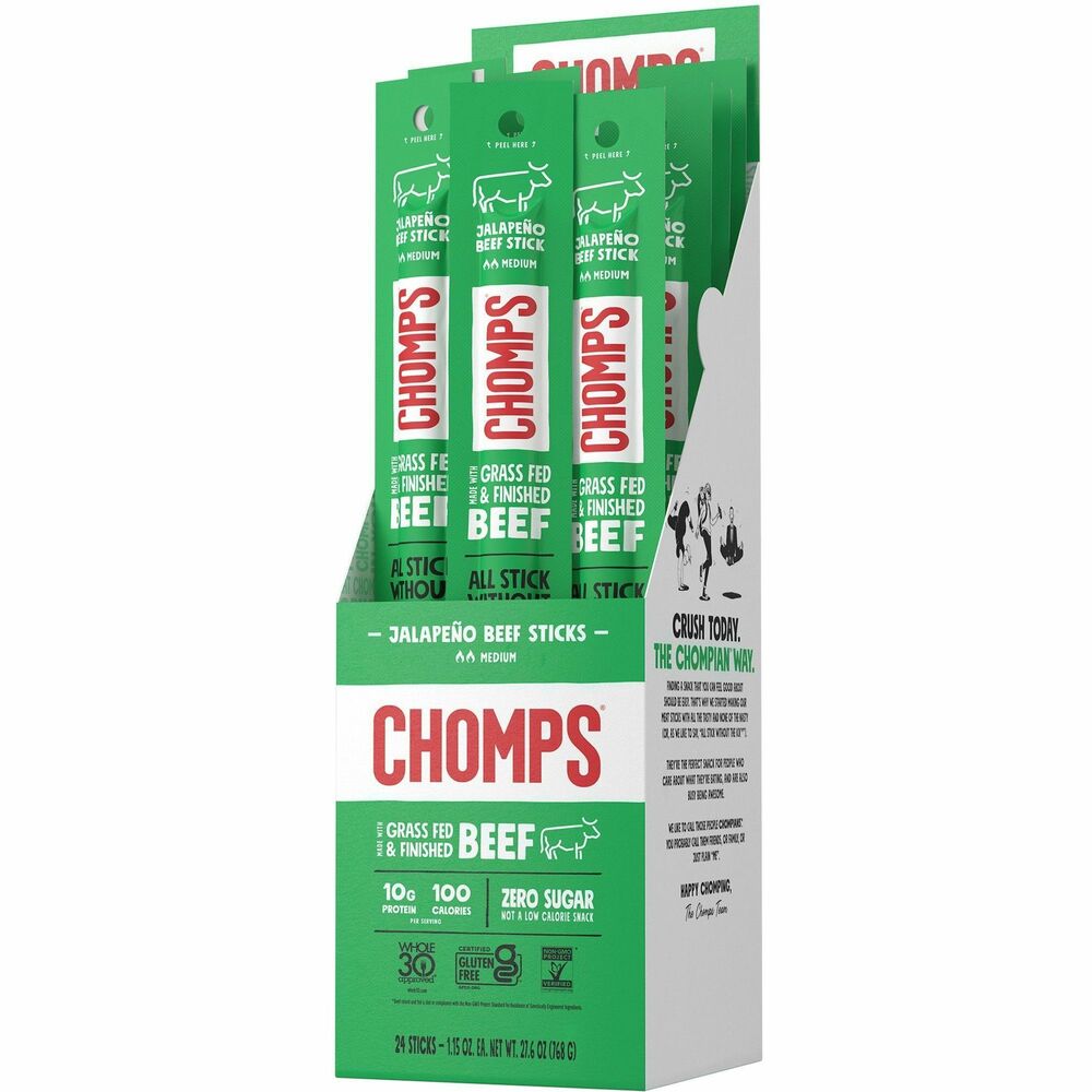 CHOMPS Chomplings Snack Sticks - Gluten-free, No MSG, Preservative-free ...
