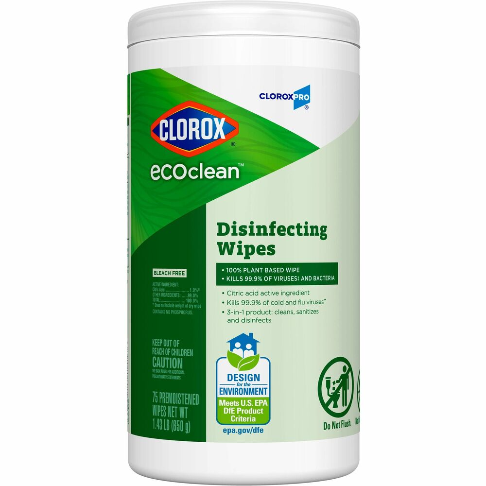 CloroxPro™ EcoClean Disinfecting Wipes - For Multi Surface ...