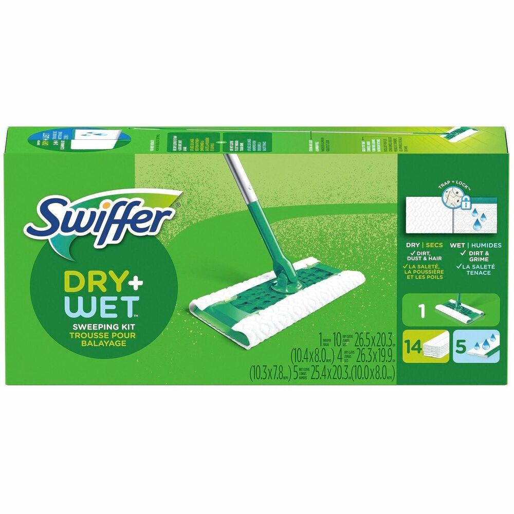 Swiffer Sweeper Mop - Easy to Use - Green - 1 / Box - Velocity Business ...