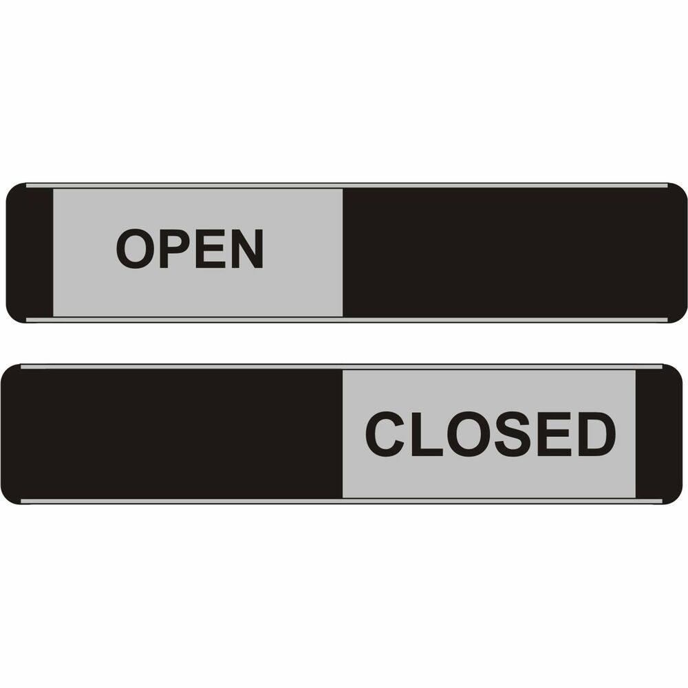 Seco Door Signs - Print/Message "Open/Closed" - 10" Width x 2" Height ...