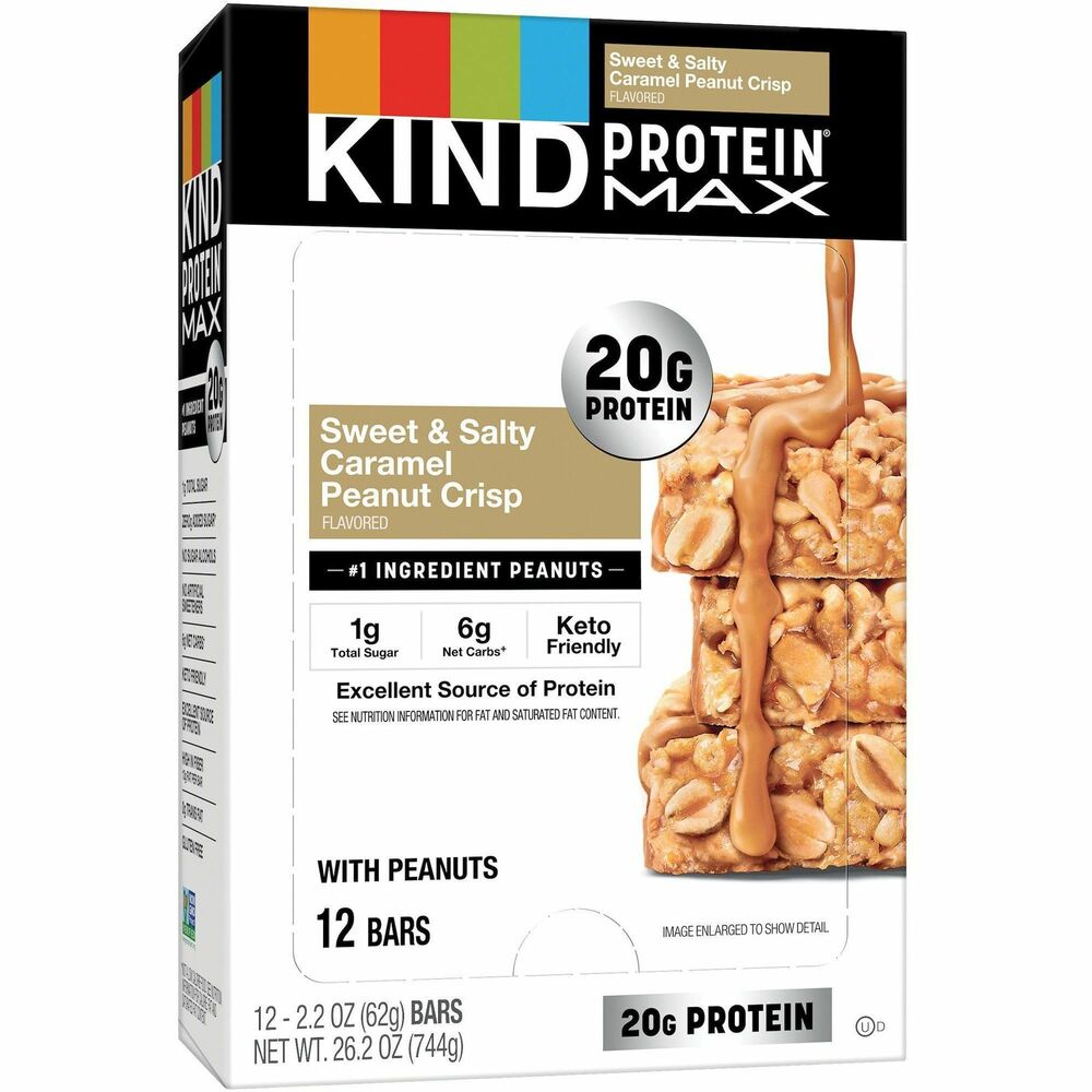 KIND Protein MAX Snack Bars - High-fiber, Gluten-free, Individually ...