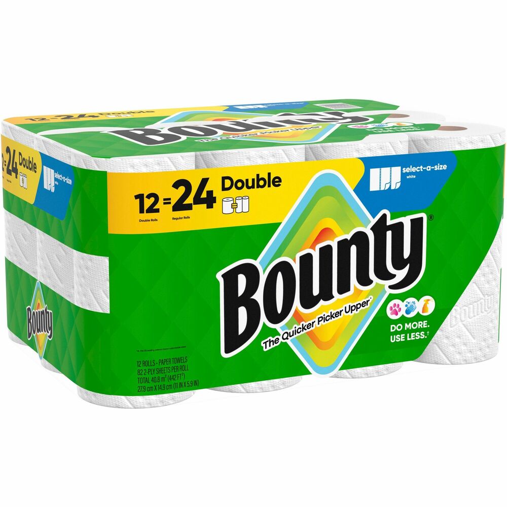 Bounty Select-A-Size Paper Towels - 2 Ply - Diamond Texture - Green ...
