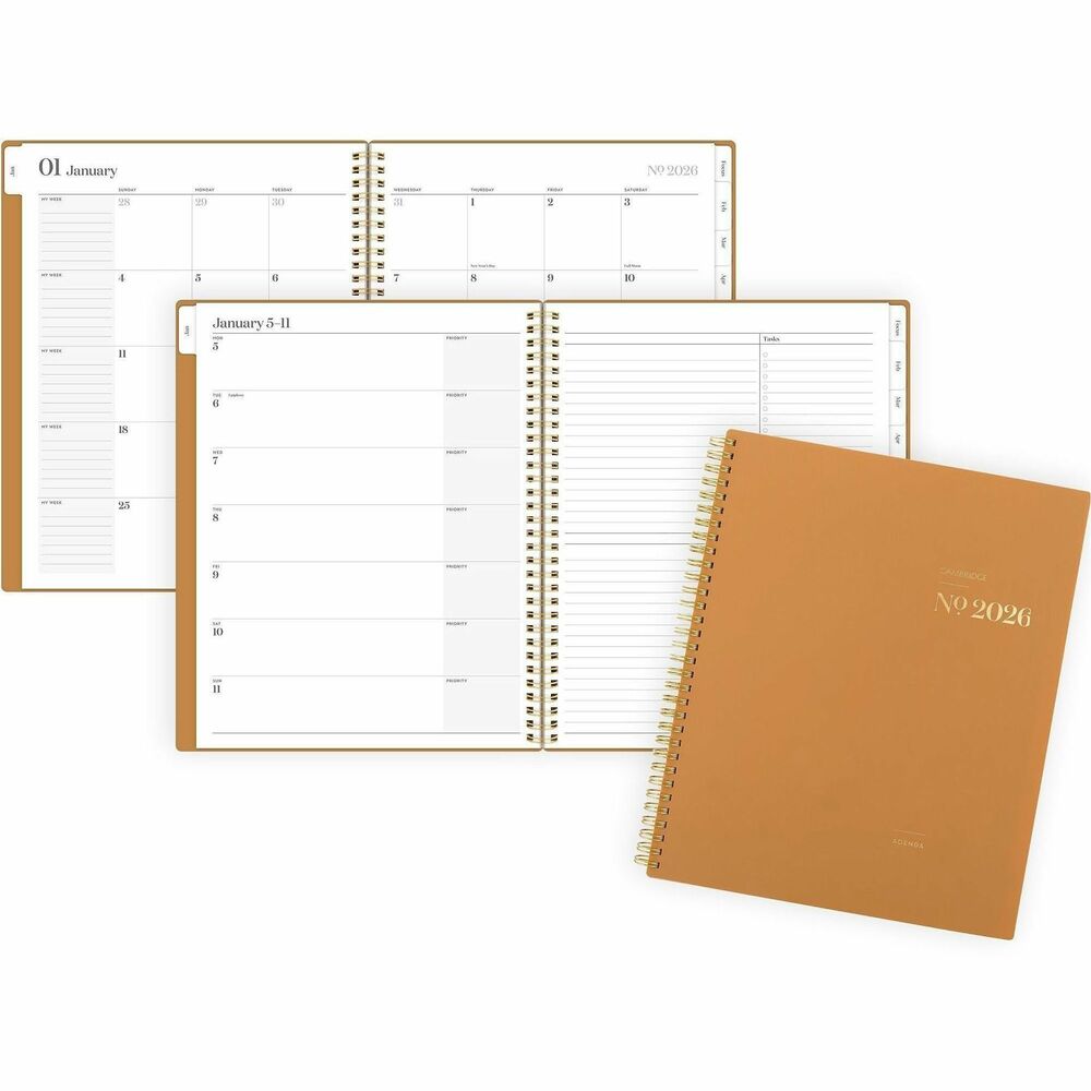 Cambridge WorkStyle Focus Planner - Weekly, Monthly - 12 Month ...