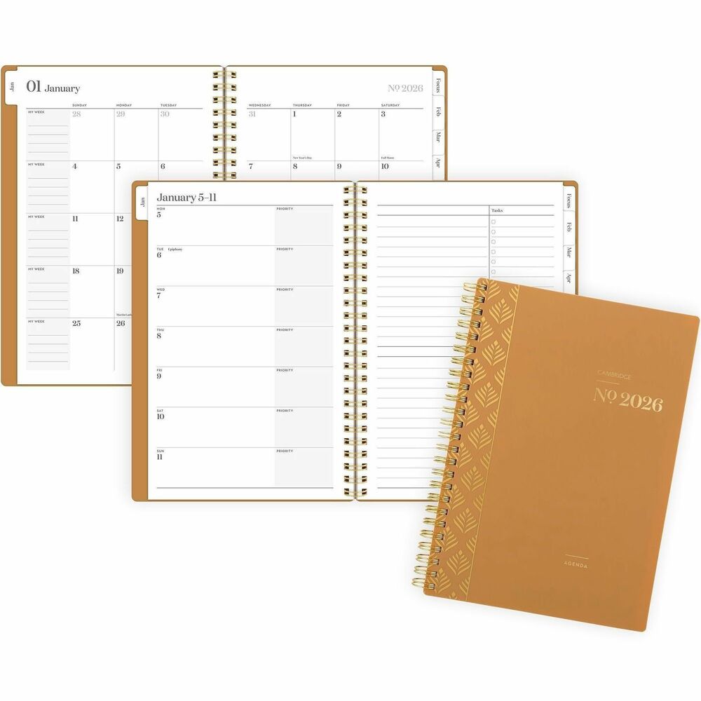 Cambridge WorkStyle Focus Planner - Weekly, Monthly - 12 Month ...