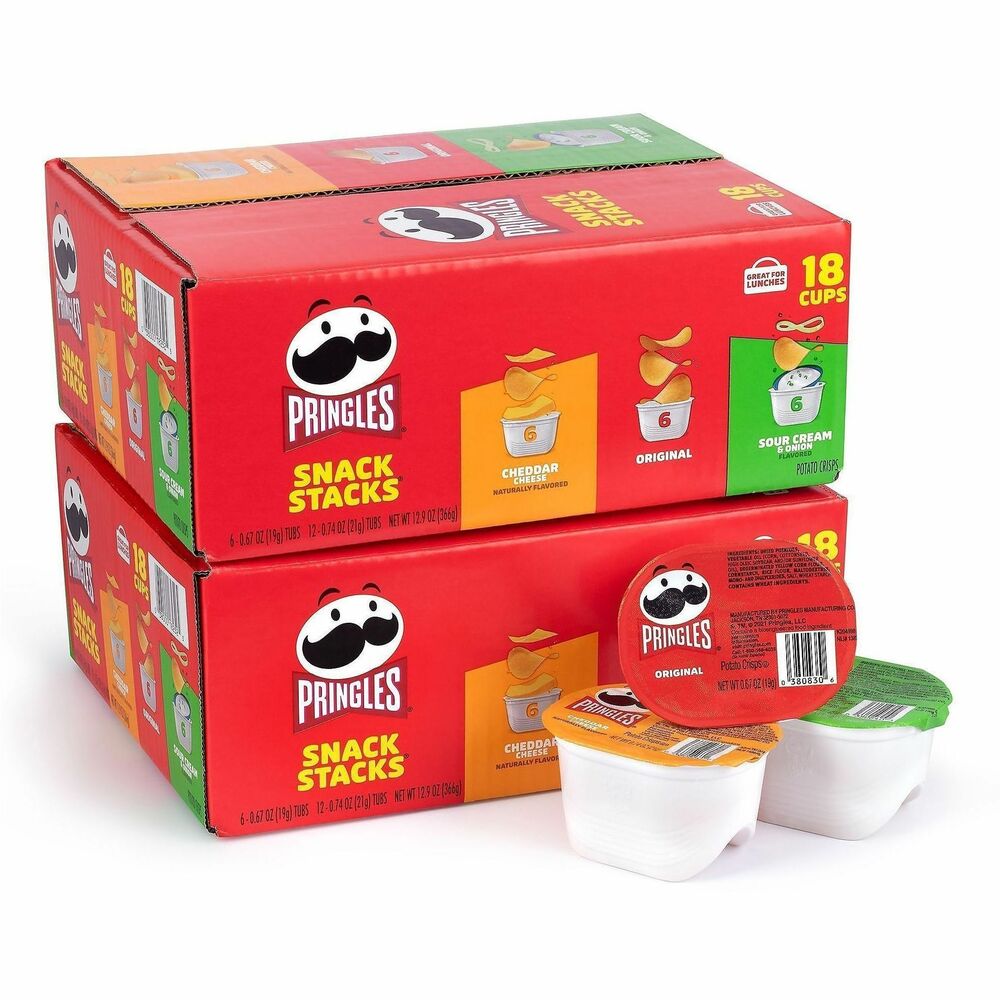 Green Rabbit Pringles Snack Stacks Variety Pack - Original, Sour Cream ...