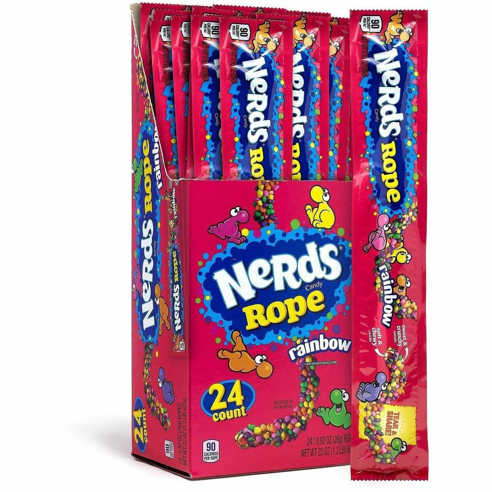 Green Rabbit NERDS Ropes - Crunch, Fruity - Individually Wrapped, Dairy ...