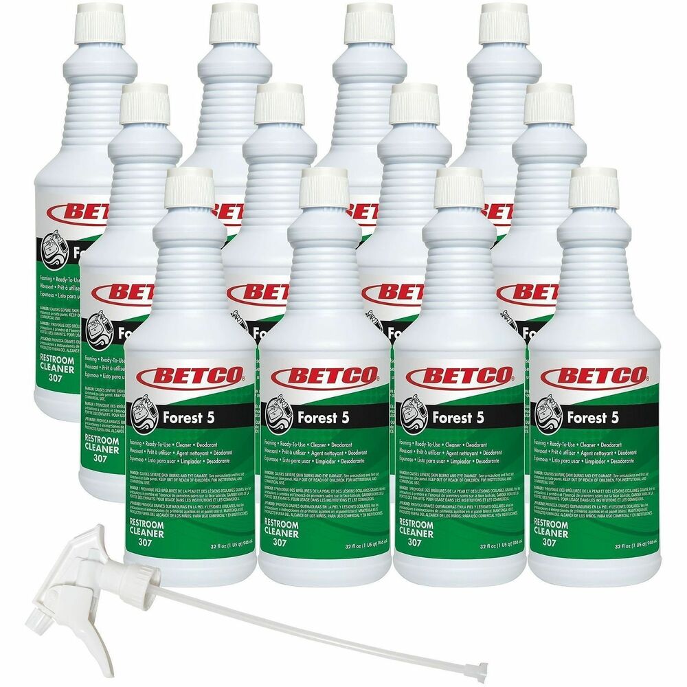 Betco Forest 5 Cleaner - For Multipurpose - Ready-To-Use - Foam - 32 oz (2 lb) - Recommended For ...