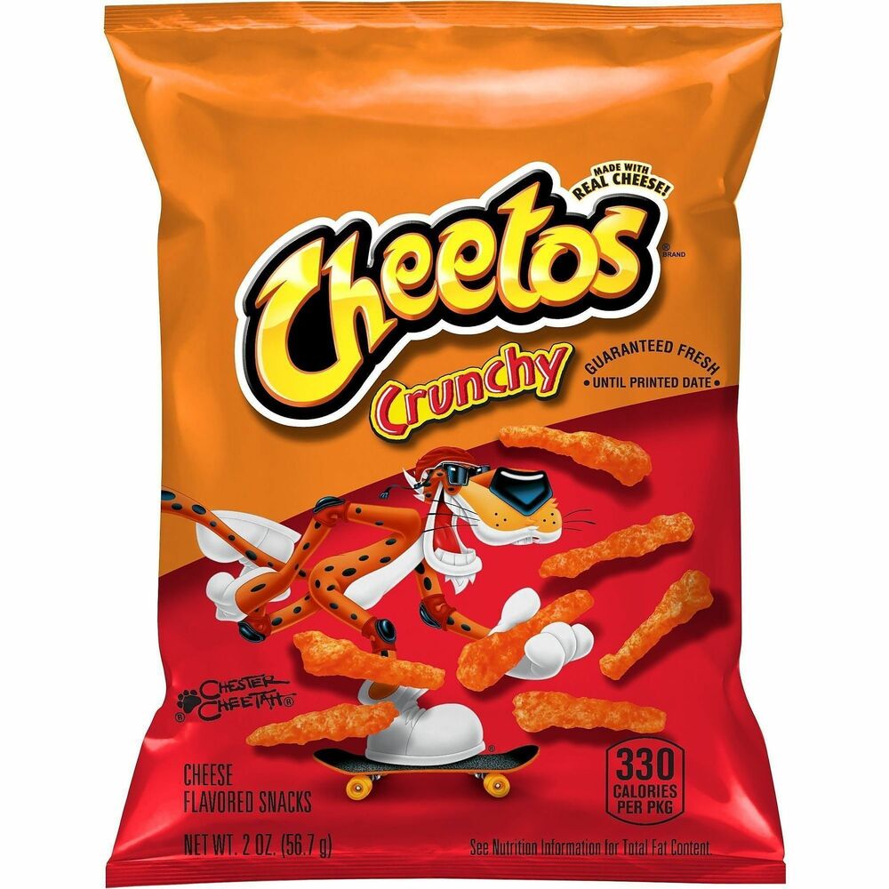 Cheetos Crunchy Cheese-Flavored Snacks - Crunchy, Cheese - 2 oz - 64 ...