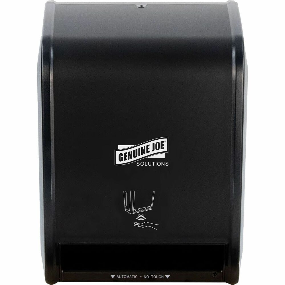 Genuine Joe Touchless Electronic Towel Dispenser - Black - Touch-free ...