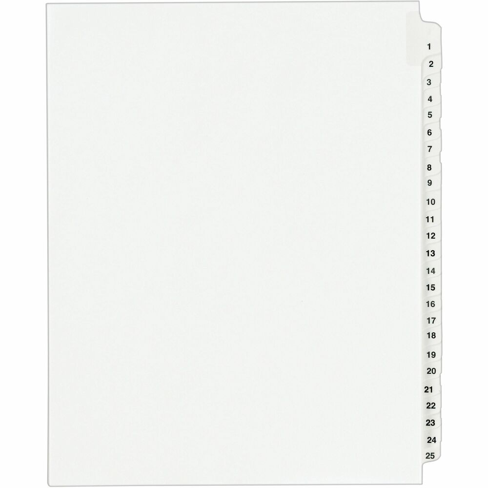 Avery® Standard Collated Legal Exhibit Divider Sets - Avery Style - 25 ...