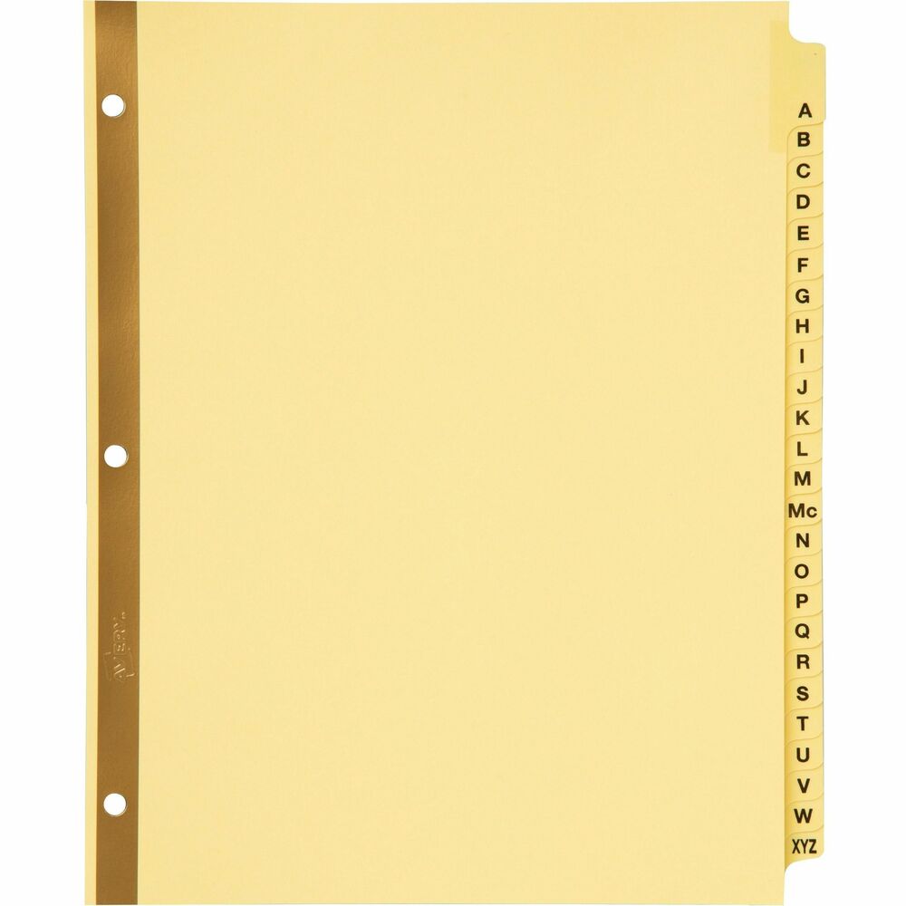 Avery® Laminated Dividers - Gold Reinforced - 25 x Divider(s) - Printed ...