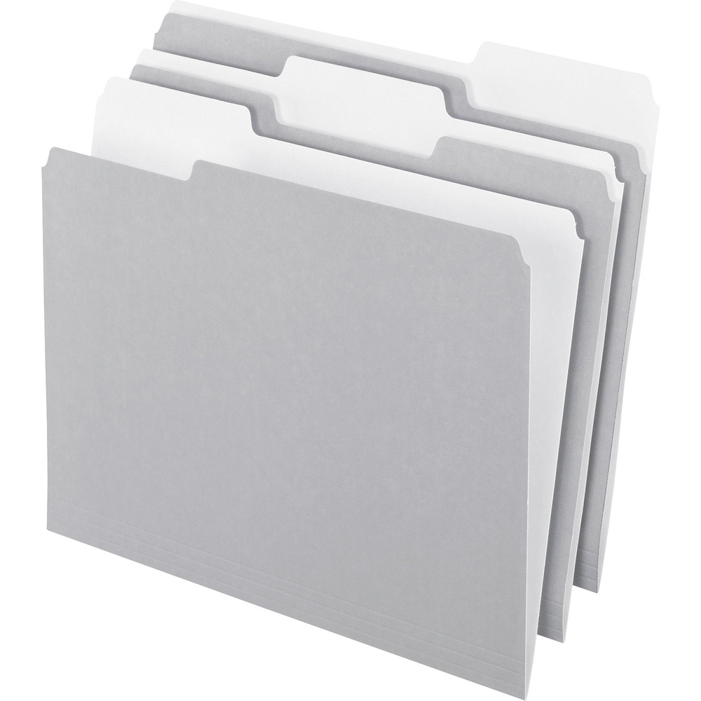 Pendaflex 1/3 Tab Cut Letter Recycled Top Tab File Folder - 8 1/2" x 11 ...