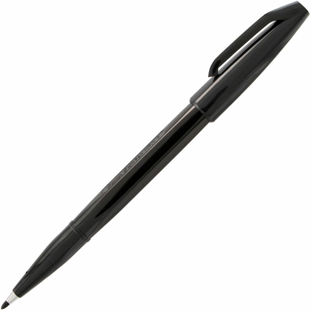 Pentel Fiber-tipped Sign Pens - Bold Pen Point - Black Ink - Water ...