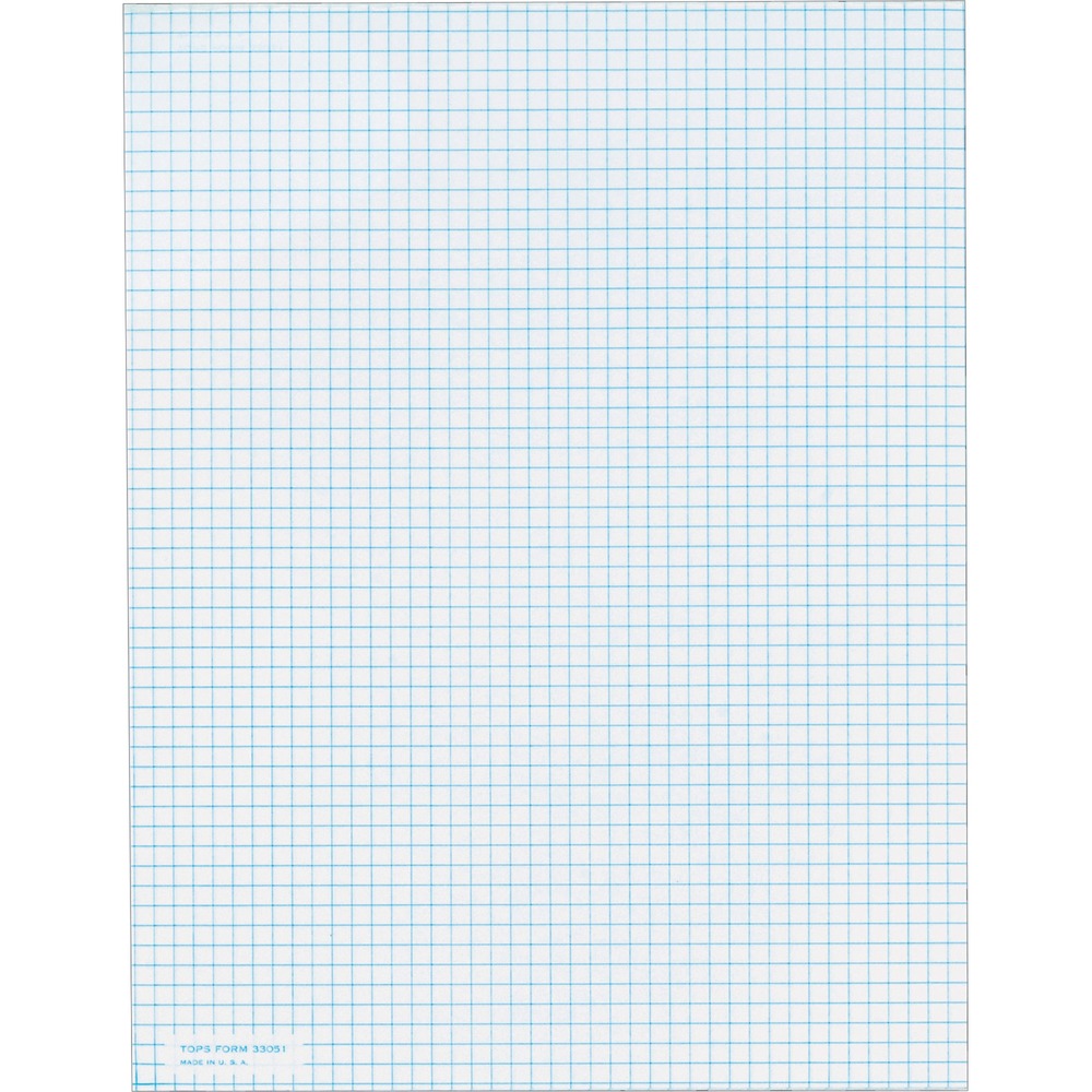 TOPS Graph Pad - 50 Sheets - Both Side Ruling Surface - 20 lb Basis ...