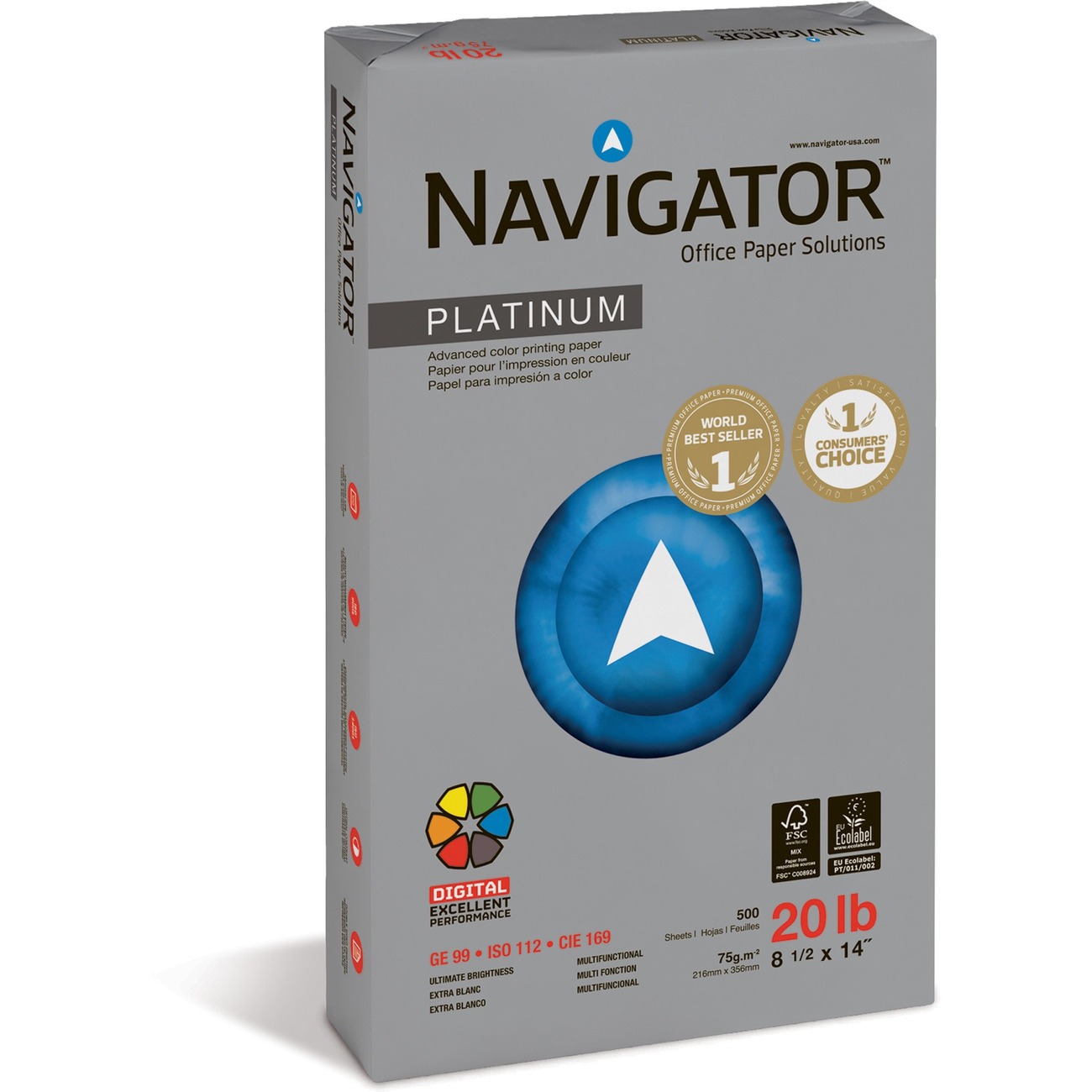 Navigator Platinum Office Multipurpose Paper - Bright White | ONE ...
