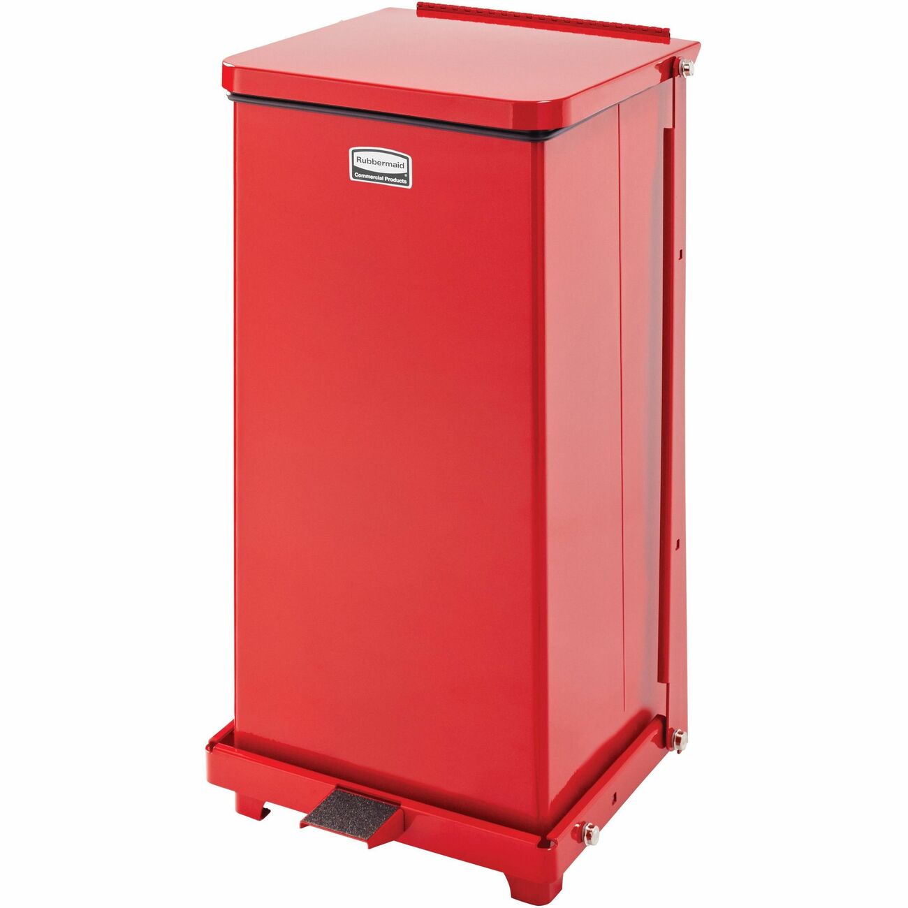 Rubbermaid Commercial Defenders Steel Step Cans | Office Plus Business ...