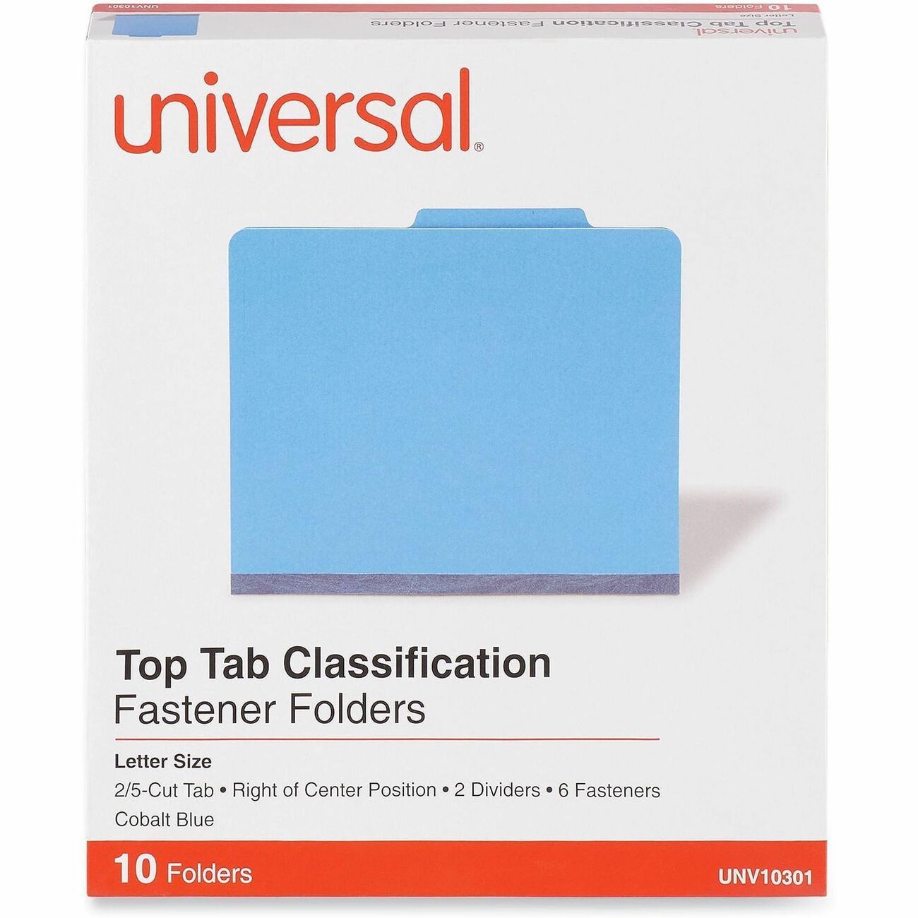Universal 2/5 Tab Cut Letter Classification Folder | Five Star Office ...
