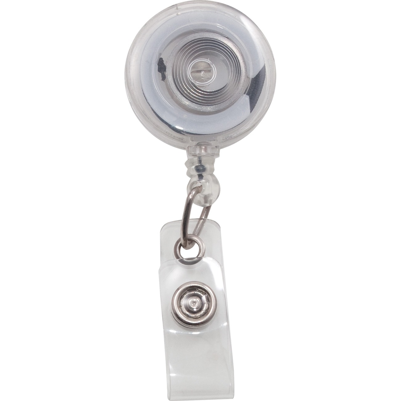 Advantus Translucent Retractable ID Card Reel with Snaps | ONE OFFICE ...