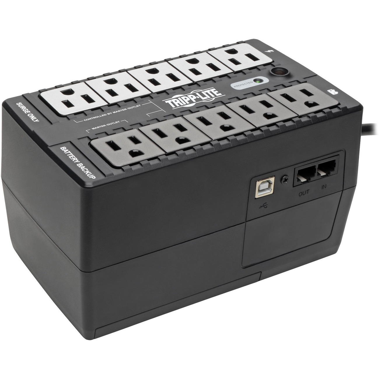 Tripp Lite series ECO550UPS 550VA Ultra-compact Desktop/Tower/Wall ...