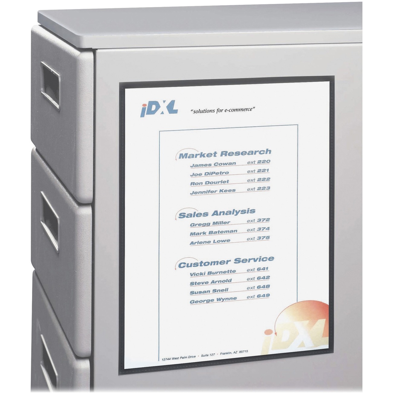 C-Line 8-1/2"x11" Magnetic Cubicle Keepers Pockets | Advantage Office ...