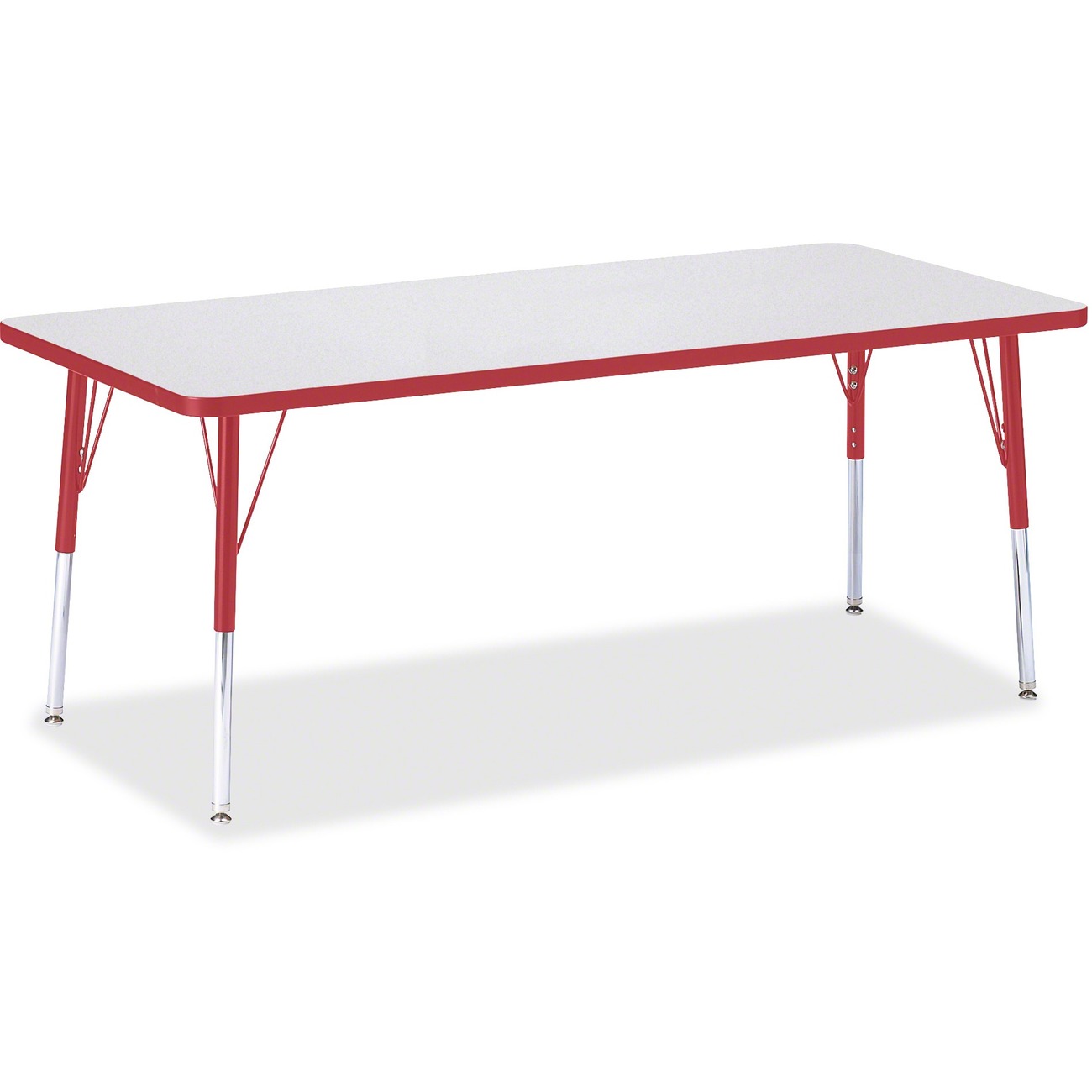 Jonti-Craft Berries Elementary Height Color Edge Rectangle Table ...