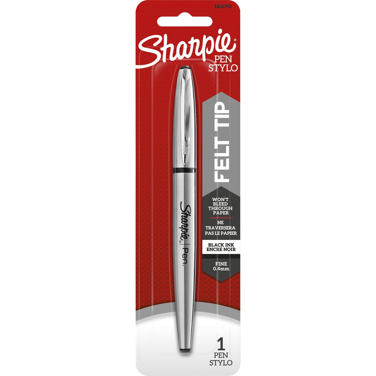Sharpie 1800702 Black Fine Point Stainless Steel Grip Pen Pk6 for sale ...
