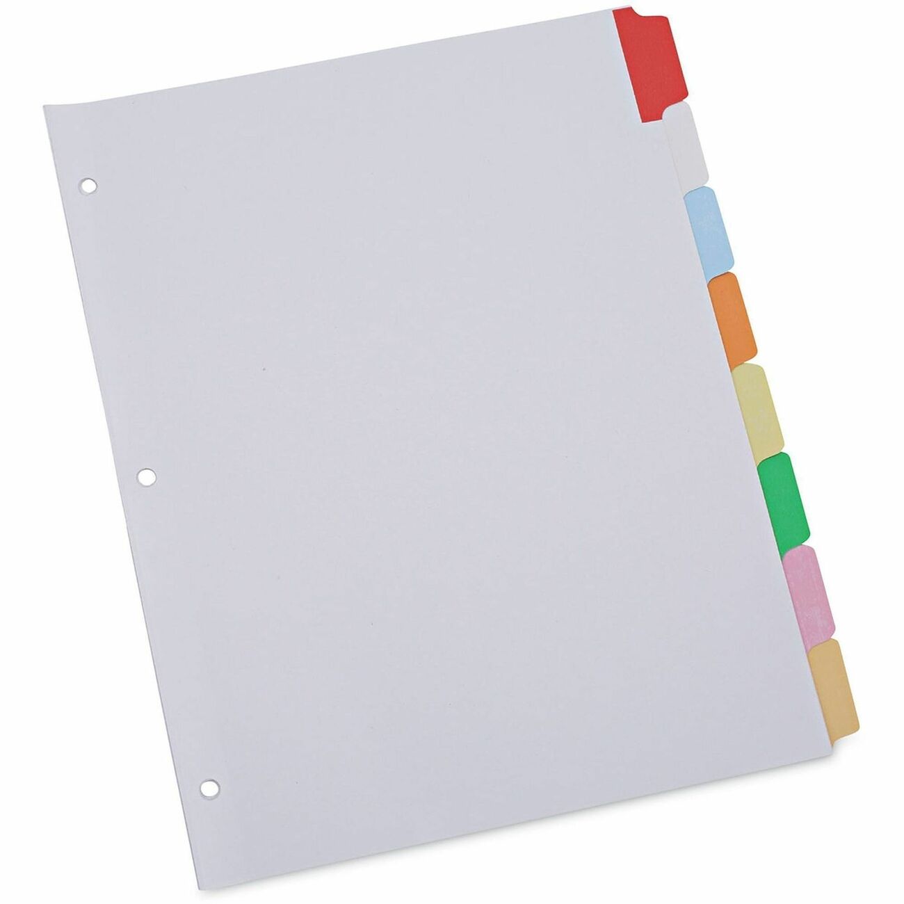 Universal Deluxe Write-On/Erasable Tab Index, 8-Tab, 11 x 8.5, White ...