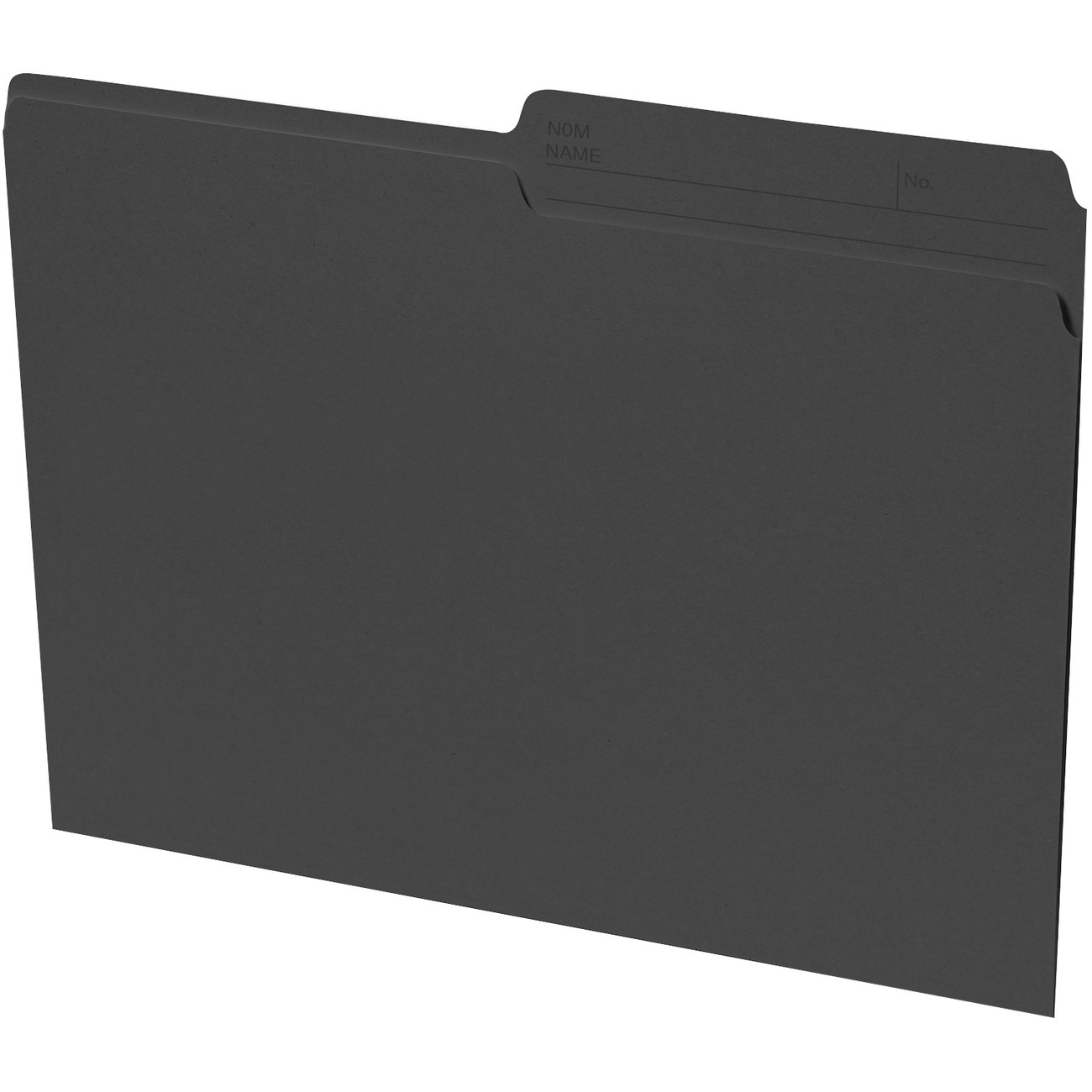 Basics® Coloured Reversible File Folders Letter Black 100/box | Querney ...