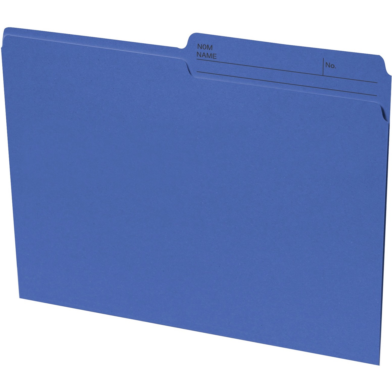 Basics® Coloured Reversible File Folders Letter Dark Blue 100/box ...