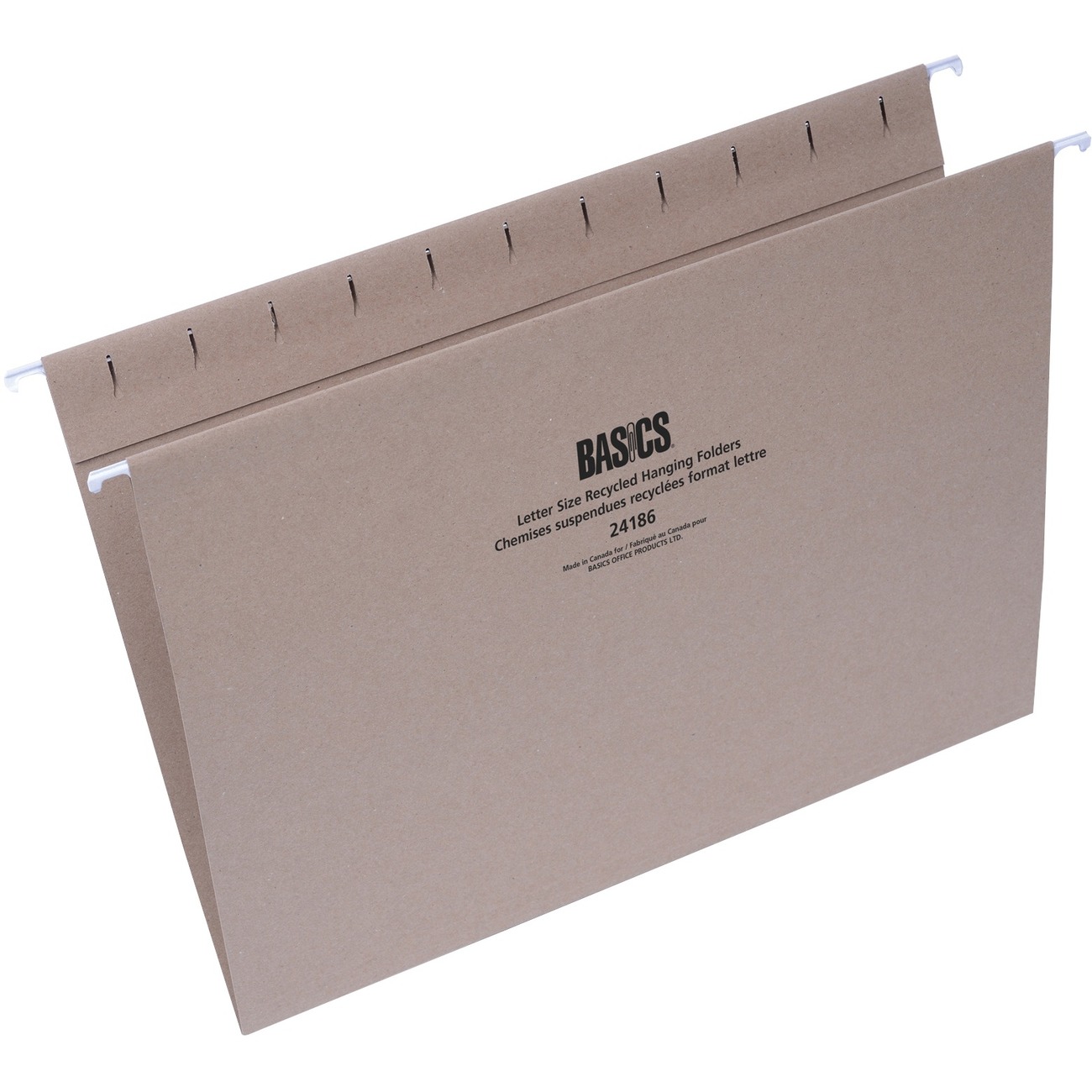 Basics® Recycled Hanging Folders Letter Natural 50/box | Corbett Office Plus