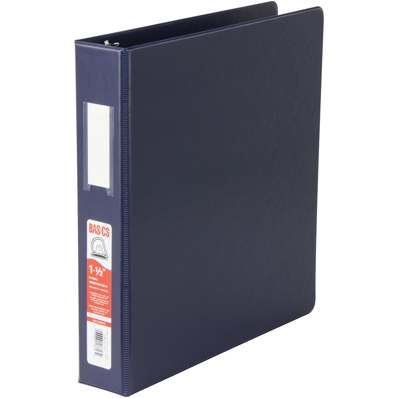 Basics® D-Ring Binder 1-1/2" Blue | Corbett Office Plus