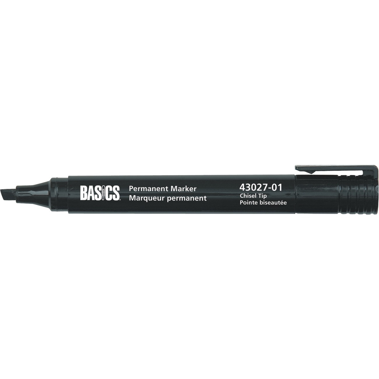 Basics® Permanent Markers Chisel Tip Black 10/box | Corbett Office Plus