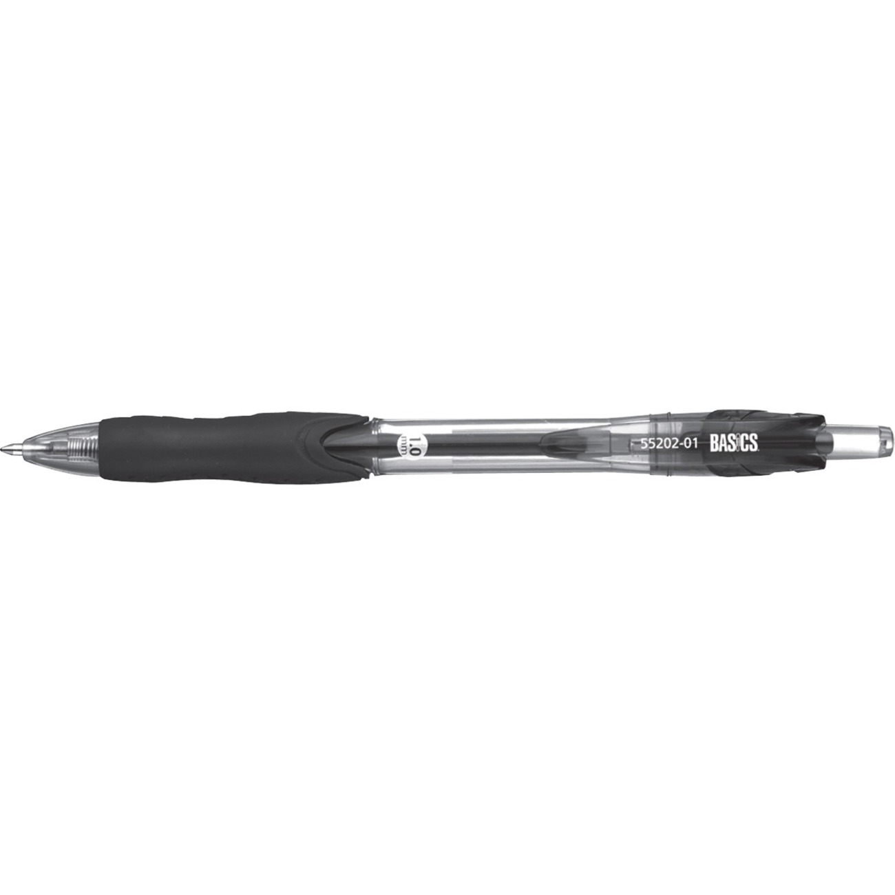 Basics® Retractable Ball Point Pens Medium Point Black 12/box | Corbett ...