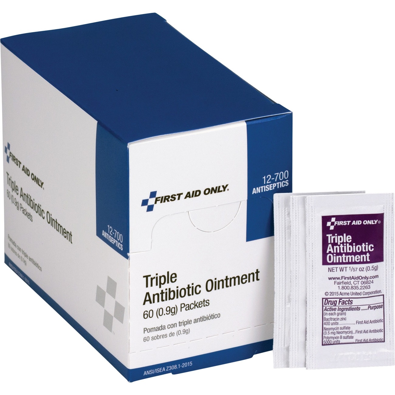 First Aid Only Triple Antibiotic Ointment Packets | Total Office Source