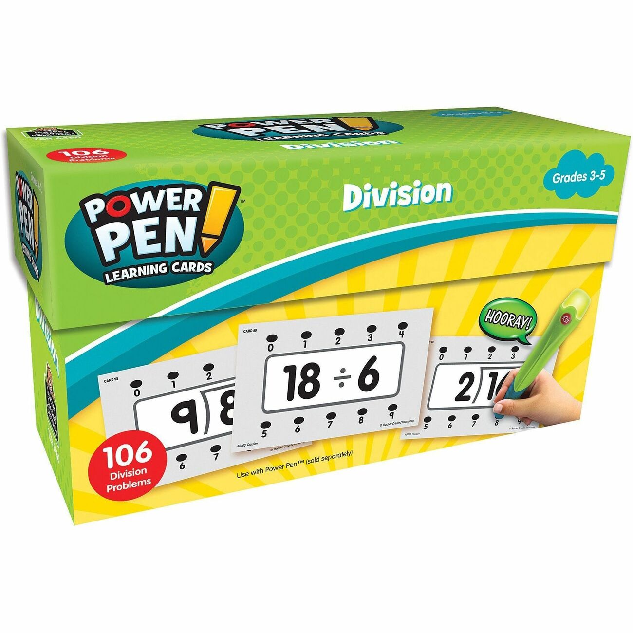 Teacher Created Resources Power Pen Division Cards | Total Office Source