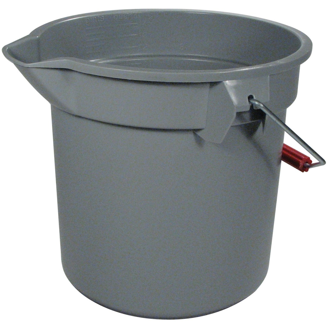 Rubbermaid Brute Pail Bucket - 13.20 L - Graduated, Heavy Duty - Gray ...