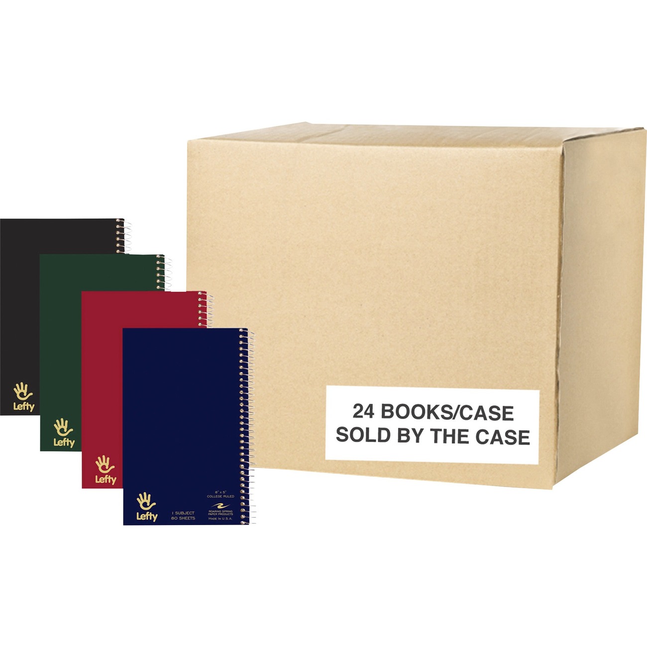 Roaring Spring Lefty 1 Subject College Ruled Left Handed Spiral ...