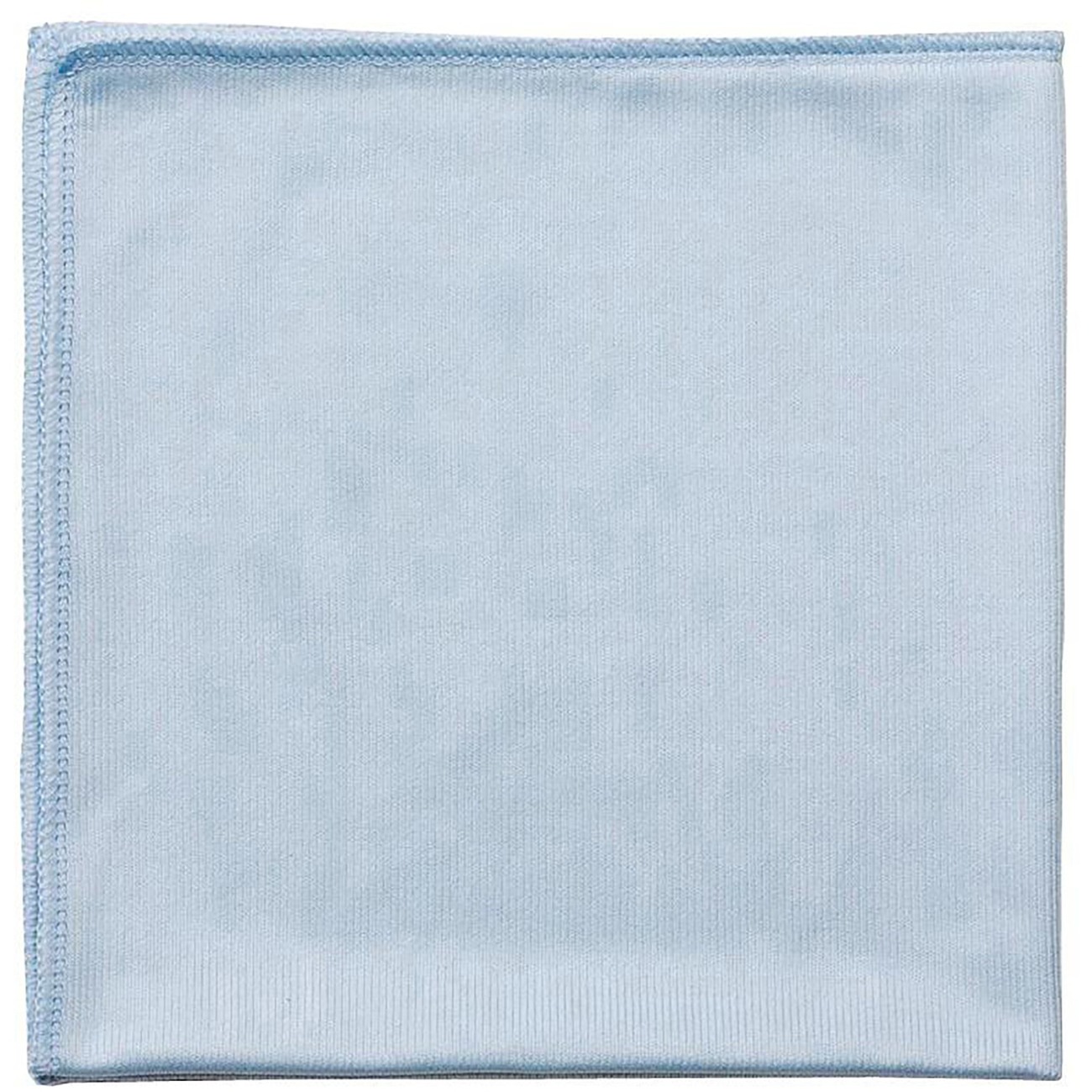 Globe 14""x14"" Glass/Mirror Microfiber Cloth Blue | Total Office Plus