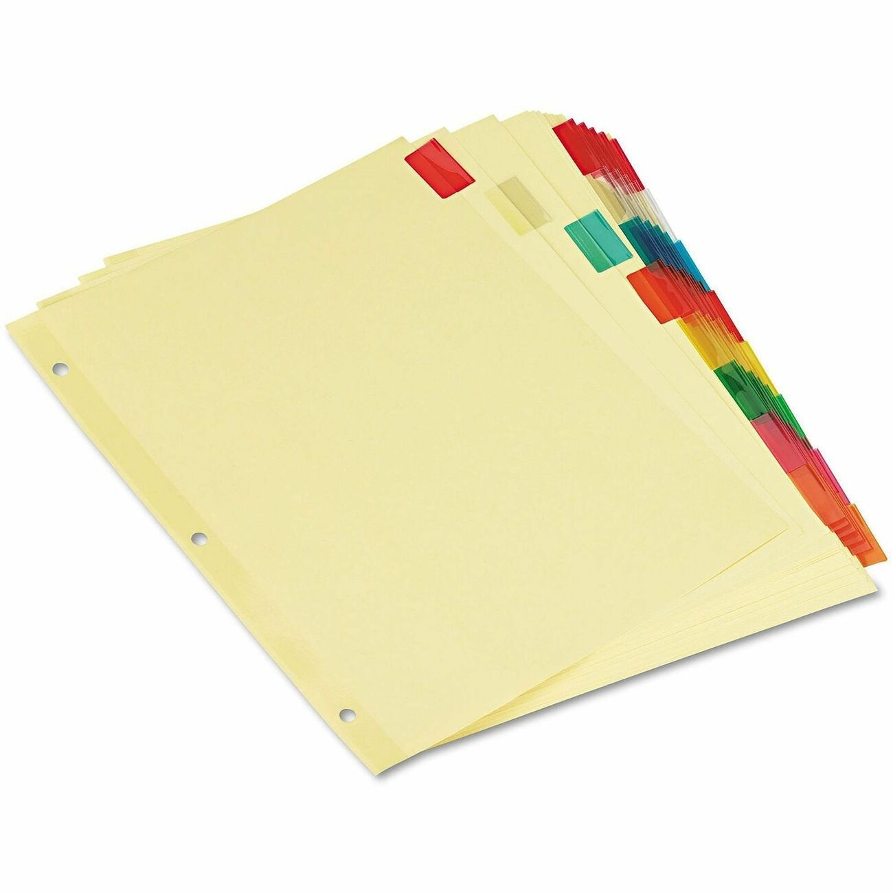 Universal Insertable Tab Index, 8-Tab, 11 x 8.5, Buff, Assorted Tabs, 6 ...
