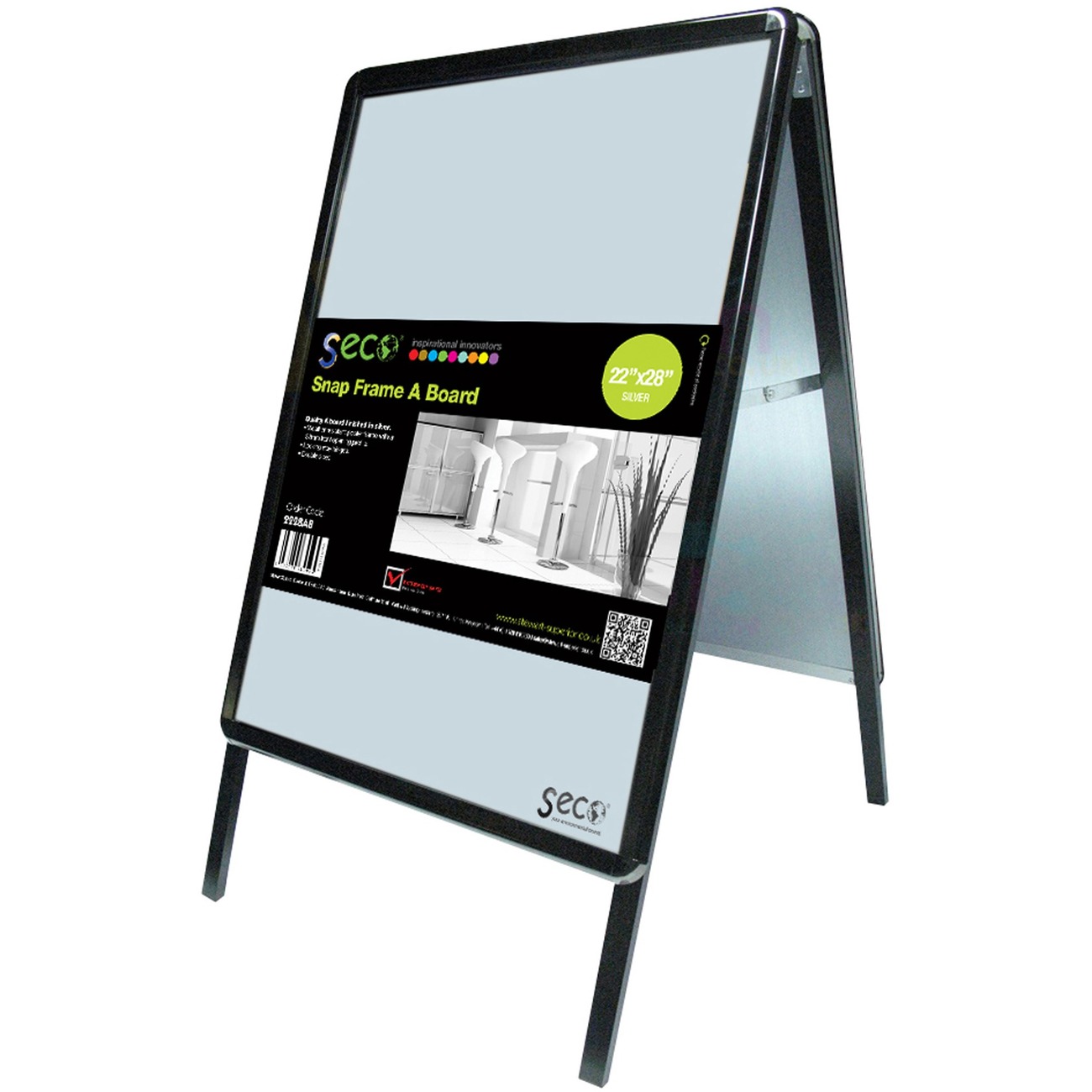 Seco Snap Frame A-board Sidewalk Sign | Office City Express - Columbus OH