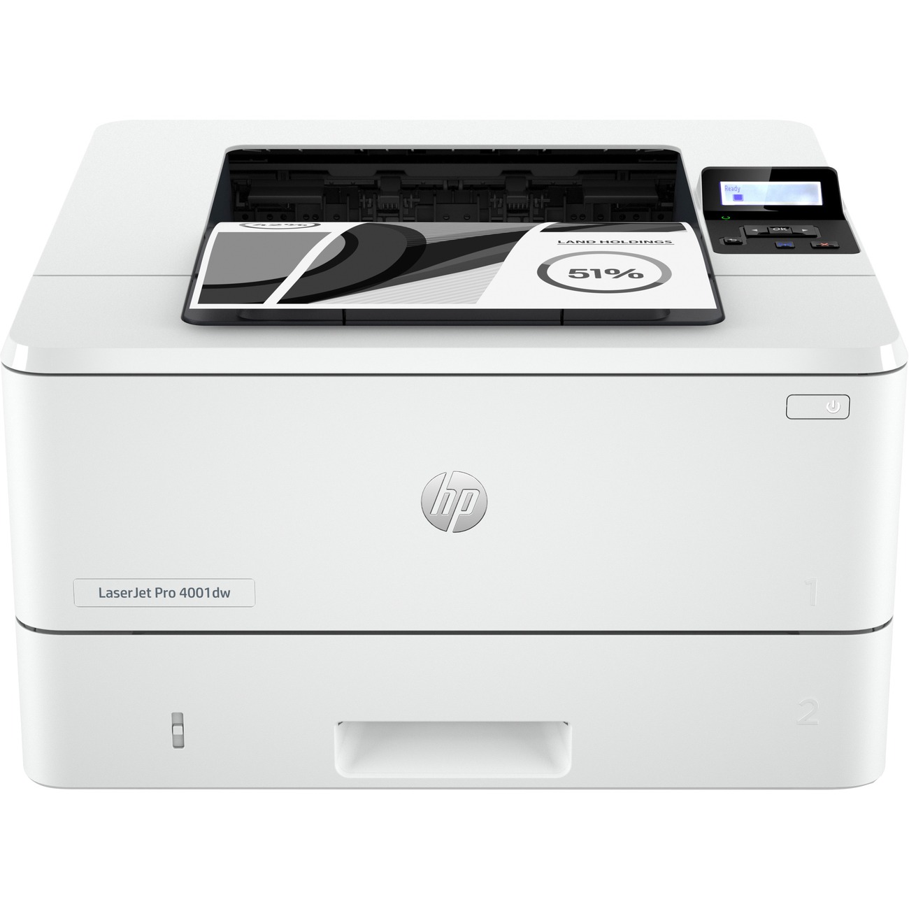 HP LaserJet Pro 4001 4001dw Desktop Wireless Laser Printer - Monochrome ...